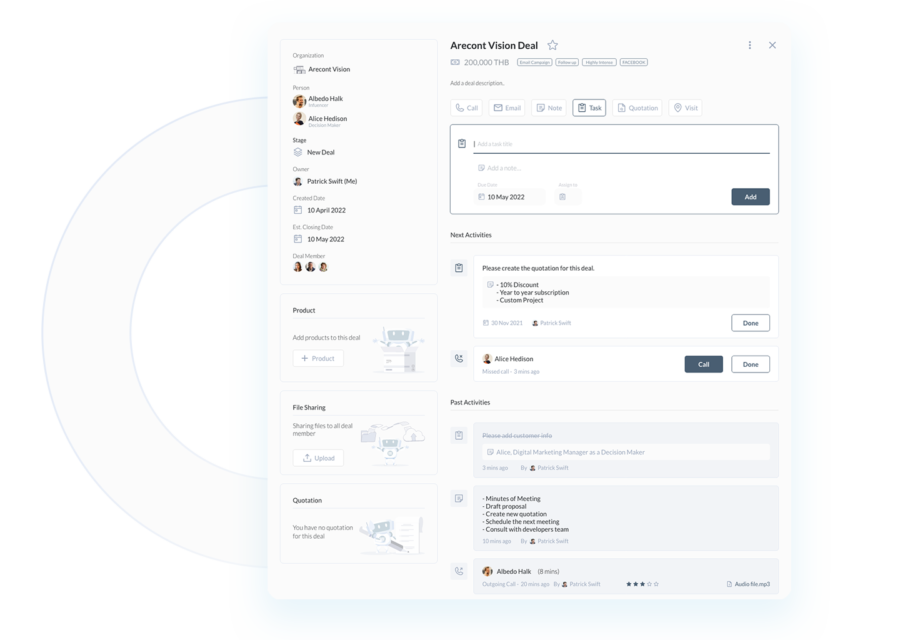Sales Pipeline Management - Wisible