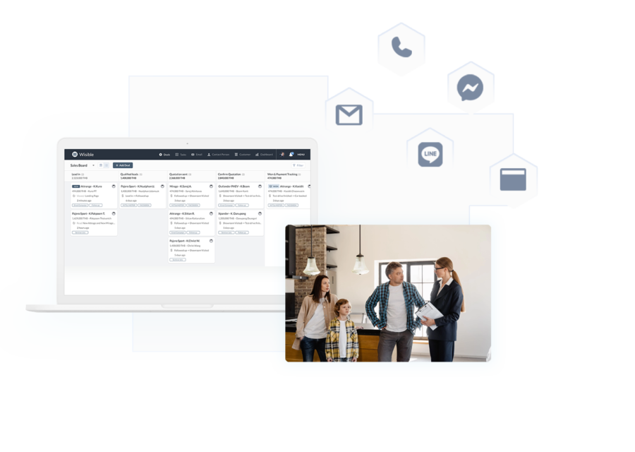 Sales CRM for Real Estate Agents - Wisible