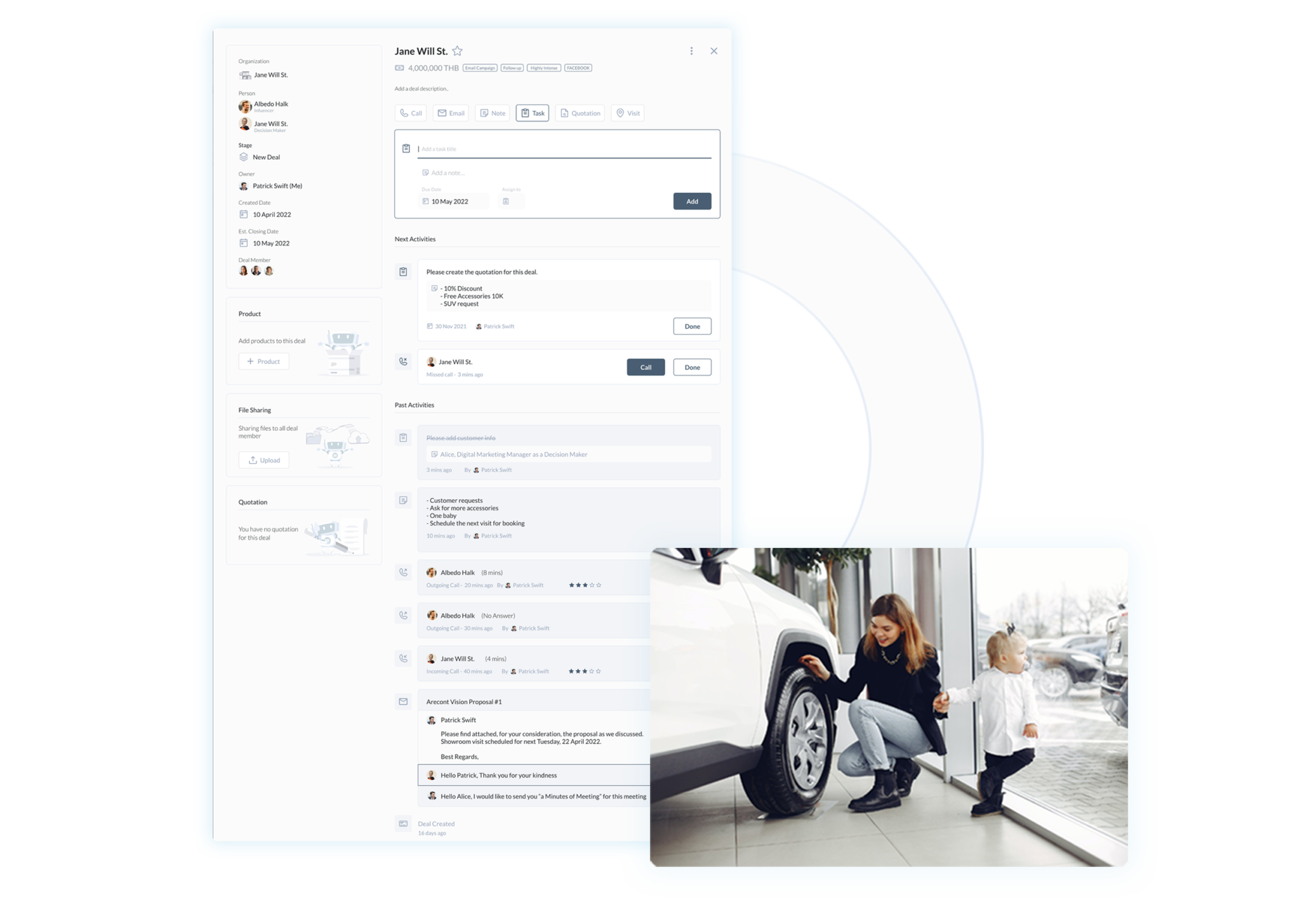 Automotive and Transportation CRM - Wisible