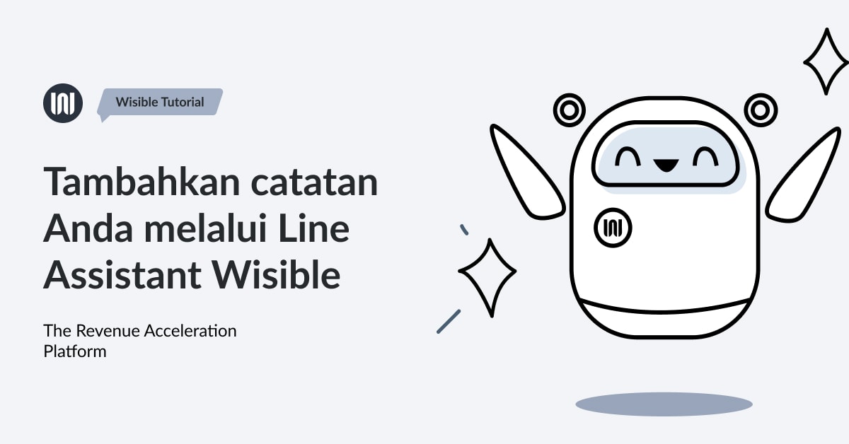 Tambahkan catatan Anda melalui LINE Assistant Wisible - Wisible