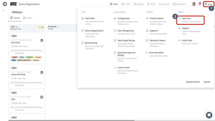 คู่มือการใช้งาน Wisible Sales - Wisible